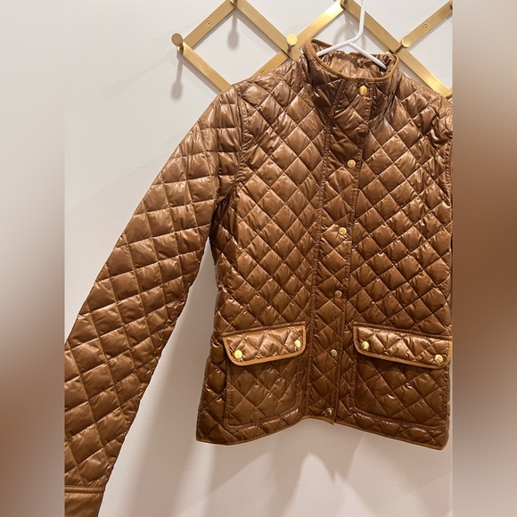 J. Crew | Jackets & Coats | Jcrew Shiny Quilted Downtown Field Jacket ...